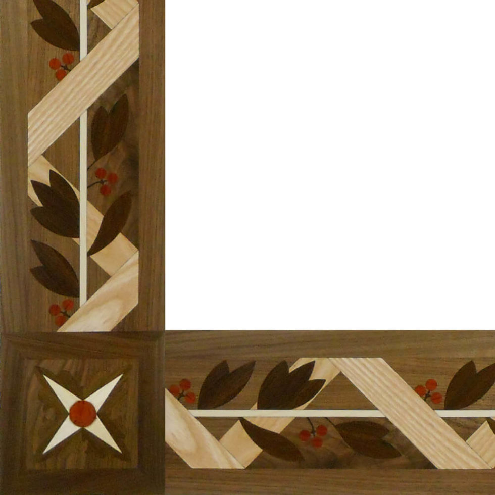 Autumn Berry Wood Border: Floor Border by Oshkosh Designs