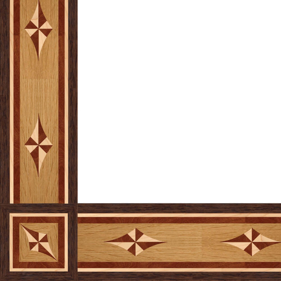 Rosetta Wood Border Corner (2003): Floor Accent by Oshkosh Designs