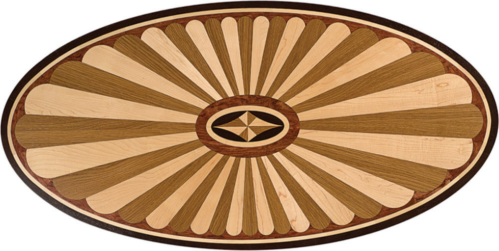 Rosetta Wood Medallion (2011): Floor Medallion by Oshkosh Designs